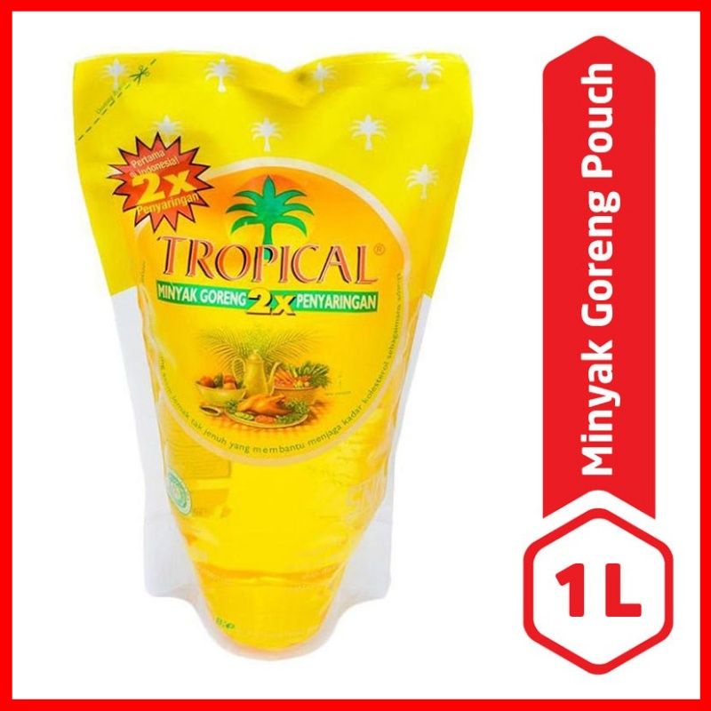 Jual Minyak goreng tropical 1 liter termurah refill kemasan tropical 1L asli promo minyak sehat ...