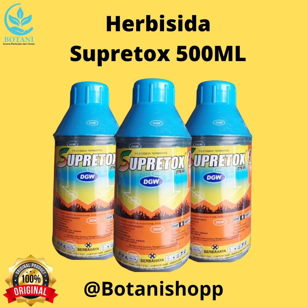 Jual Herbisida Supretox 276 SL 500 ml/ Pembasmi Gulma/ Pakis/ Rumput ...