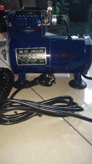 Kompresor Mini Compressor Complete Set With Air Brush H&L | Shopee ...