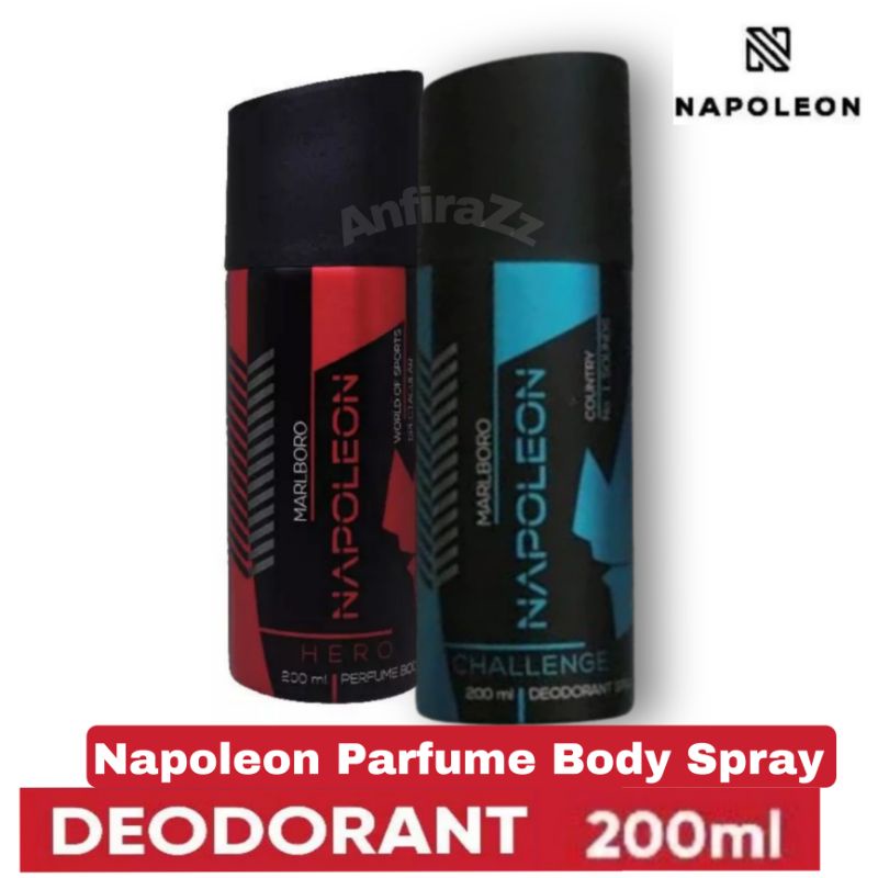 Jual Napoleon Parfume Deodorant Body Spray 200ml | Shopee Indonesia