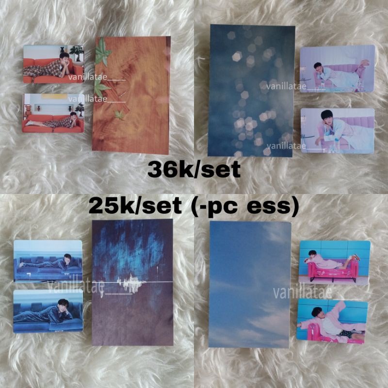 Jual PC BTS Photocard postcard Be deluxe essential set official RM Jin ...