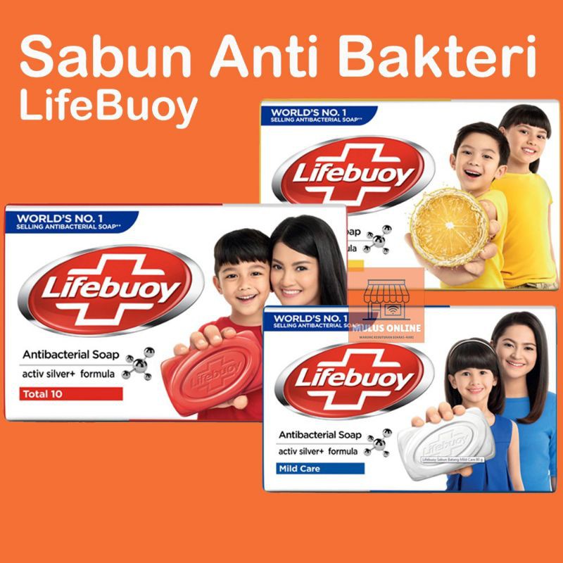 Jual Lifebuoy sabun batang 75gr(satuan) Lifeboy Sabun Anti Bakteri ...