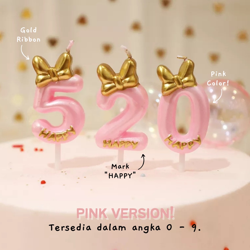 Jual Balonasia lilin angka pink biru pastel | Shopee Indonesia