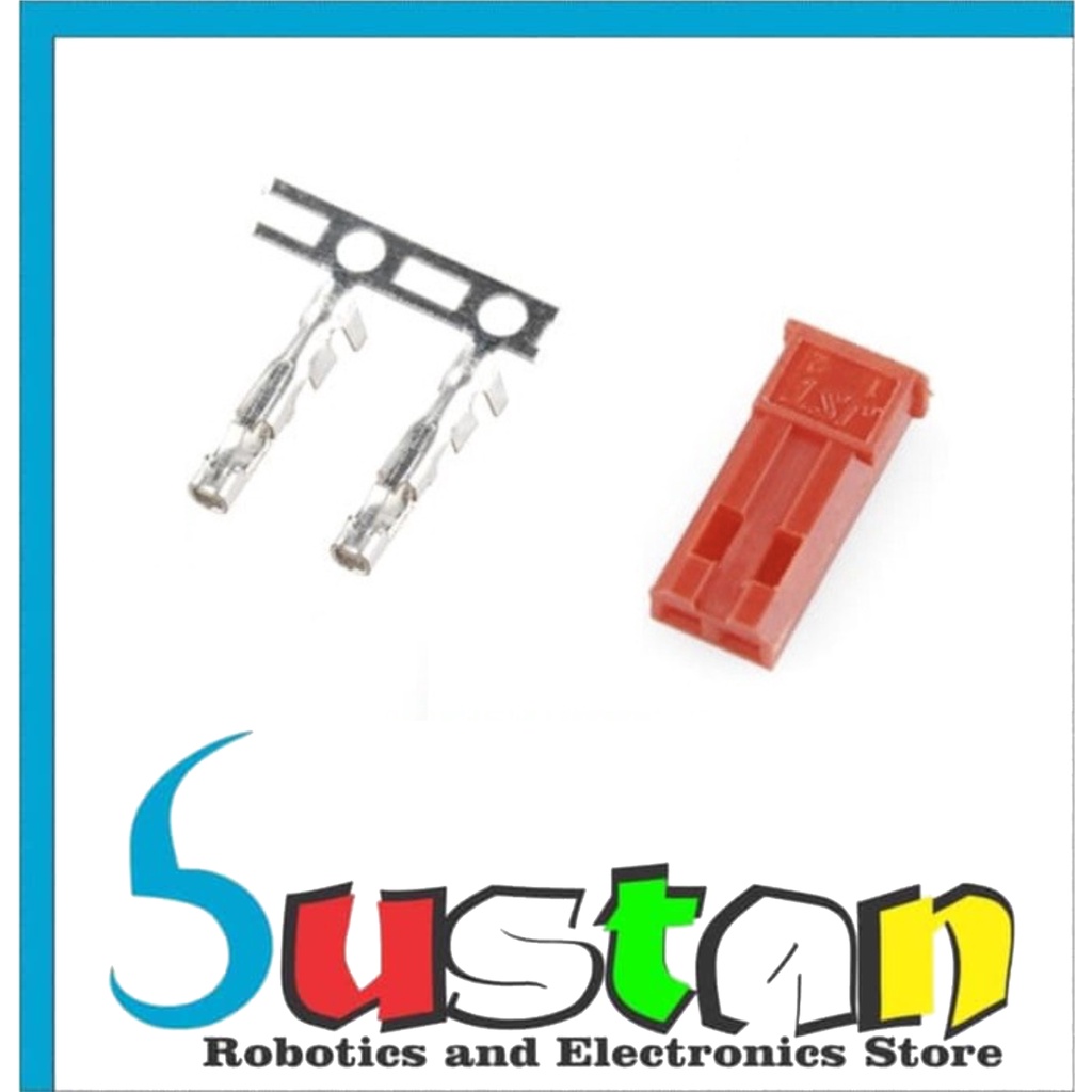 Jual JST SOCKET 2P FEMALE CONNECTOR BATTERY LIPO 2 PIN SYP-2Y 2.54MM ...