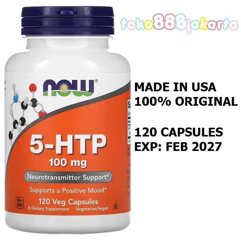 Jual NOW FOODS 5-HTP 5HTP 100MG 100 MG 120 CAPSULES | Shopee Indonesia