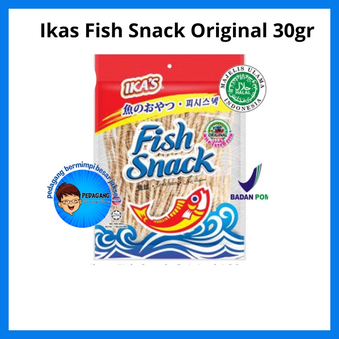 Jual Ikas Fish Snack Original 30gr | Snack Ikan Malaysia | Snack Lidi ...