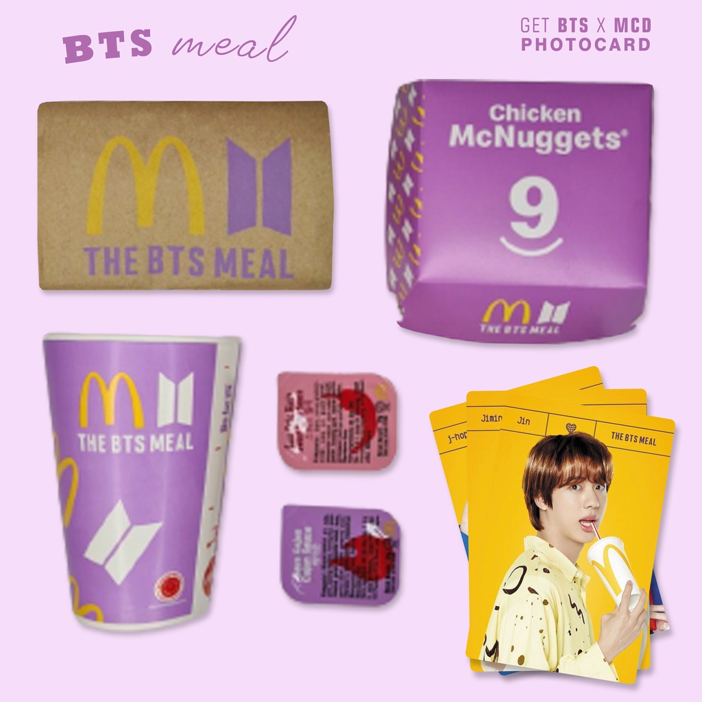 Jual BTS MEAL Mcdonalds ORIGINAL!!! Mcdonalds the BTS meal + Photocard LENGKAP. Photocard ...