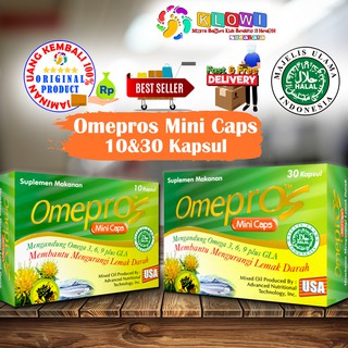 Omepros Mini Caps 10 & 30 Kapsul / Penurun Kolesterol / Mencegah ...