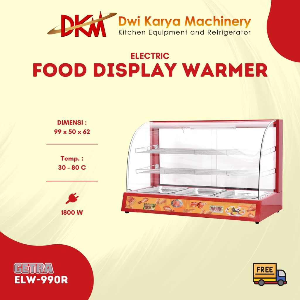 Jual GETRA ELW-990R FOOD DISPLAY WARMER / SHOWCASE PENGHANGAT MAKANAN ...