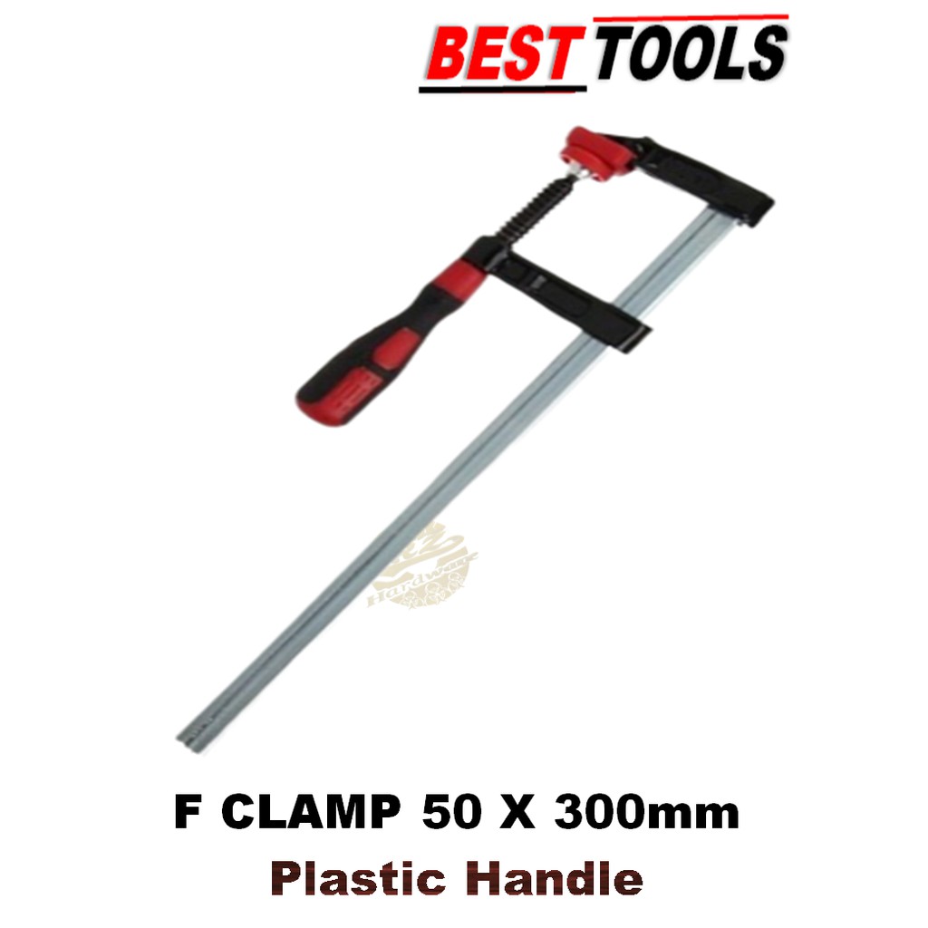 Jual F Clamp Catok Pres Klem Kayu 50 X 300mm Plastic Handle Heavy Duty ...