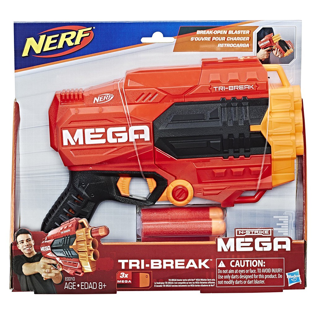 Jual NERF N-Strike Mega Tri Break Blaster Indonesia|Shopee Indonesia