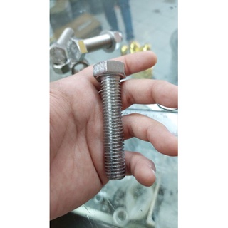 Jual baut mur ss304 THE 3/8 X 3 HEX BOLT NUT SUS 304 3/8X3 KUNCI 14 BAUT 14 PANJANG | Shopee ...