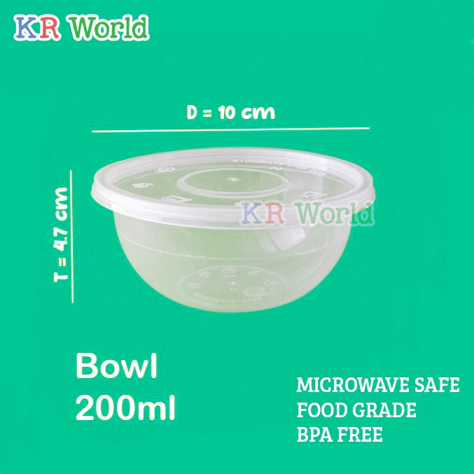 Jual Per Pack Thinwall Bowl 200 Ml Per Pack Isi 25 Pcs Mangkok