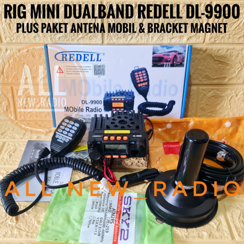Jual PAKET RADIO RIG MINI DUALBAND REDELL DL-9900 PLUS KABEL ANTENNA ...