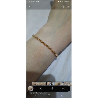 Jual gelang emas model fancy rante ada surat resmi dari toko | Shopee ...
