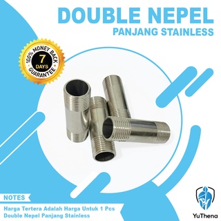 Jual YuThena - Double Nepel Panjang Stainless 1/2 Inch x 1/2 Inch Dobel Nepel Panjang | Shopee ...
