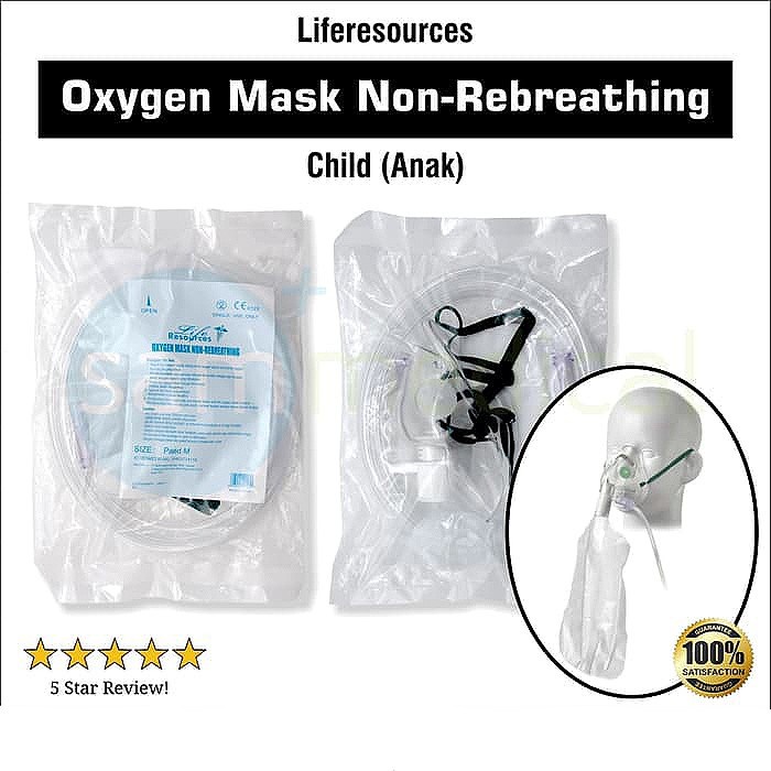 Jual Non Rebreathing Mask Adult - Masker Oksigen Kantung Dewasa - NRM ...