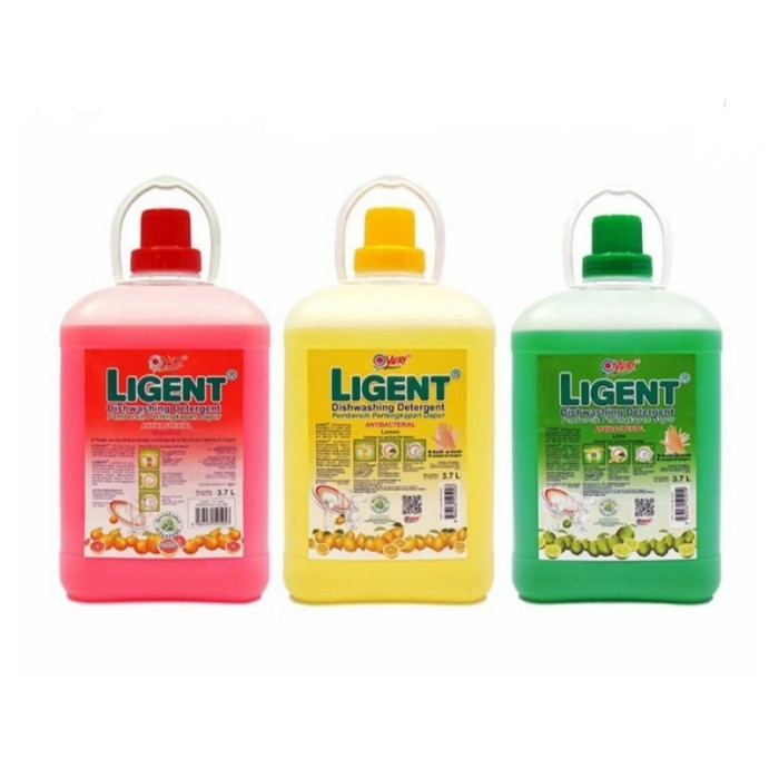 Jual Yuri Ligent Dishwashing Detergent Sabun Cuci Piring 3.7 3,7 Liter ...