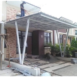 Jual canopy garasi tiang V keren | Shopee Indonesia