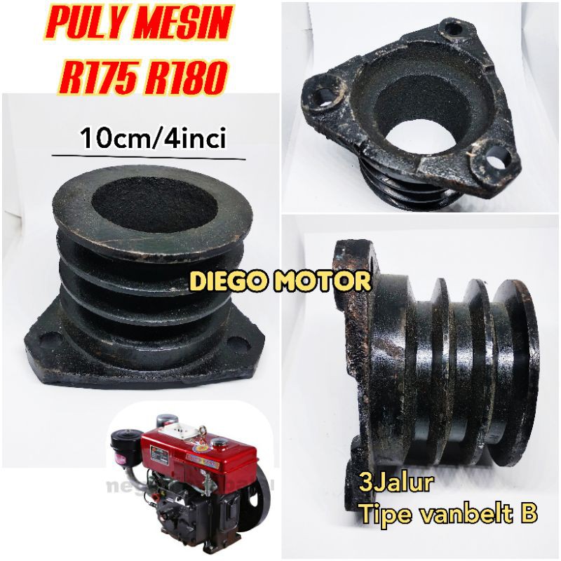 Jual Pulley poli puli mesin diesel Dongfeng tipe R175 R180 Indonesia ...