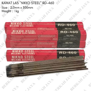 Jual Kawat Las NIKKO STEEL RD-460 2MM / RD-460 2.0 x 300mm 1KG | Shopee Indonesia