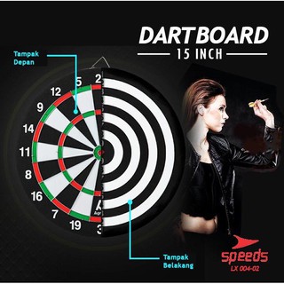Jual Dart Board + Anak Panah Game Pro Papan Panahan Dinding Ukuran ...