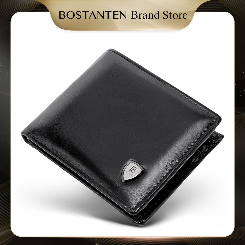 Jual BOSTANTEN Dompet Pria Koin Ritsleting Kulit PU Tiga Kali Lipat ...