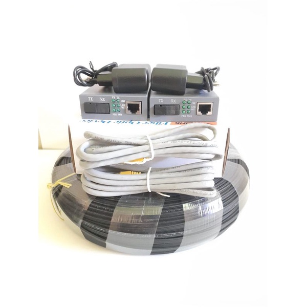 Jual kabel fiber optik paket lengkap kabel FO DC Prescon dropcore 75 m ...