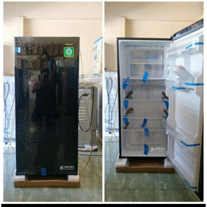 Jual Kulkas Sharp SJ-X197W-DW Double Freezer | Shopee Indonesia