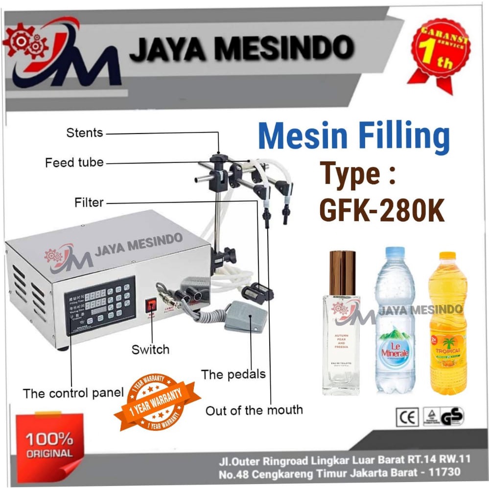 Jual Mesin Pengisi Cairan/Filling Liquid 2 Noozle GFK-280K | Shopee Indonesia