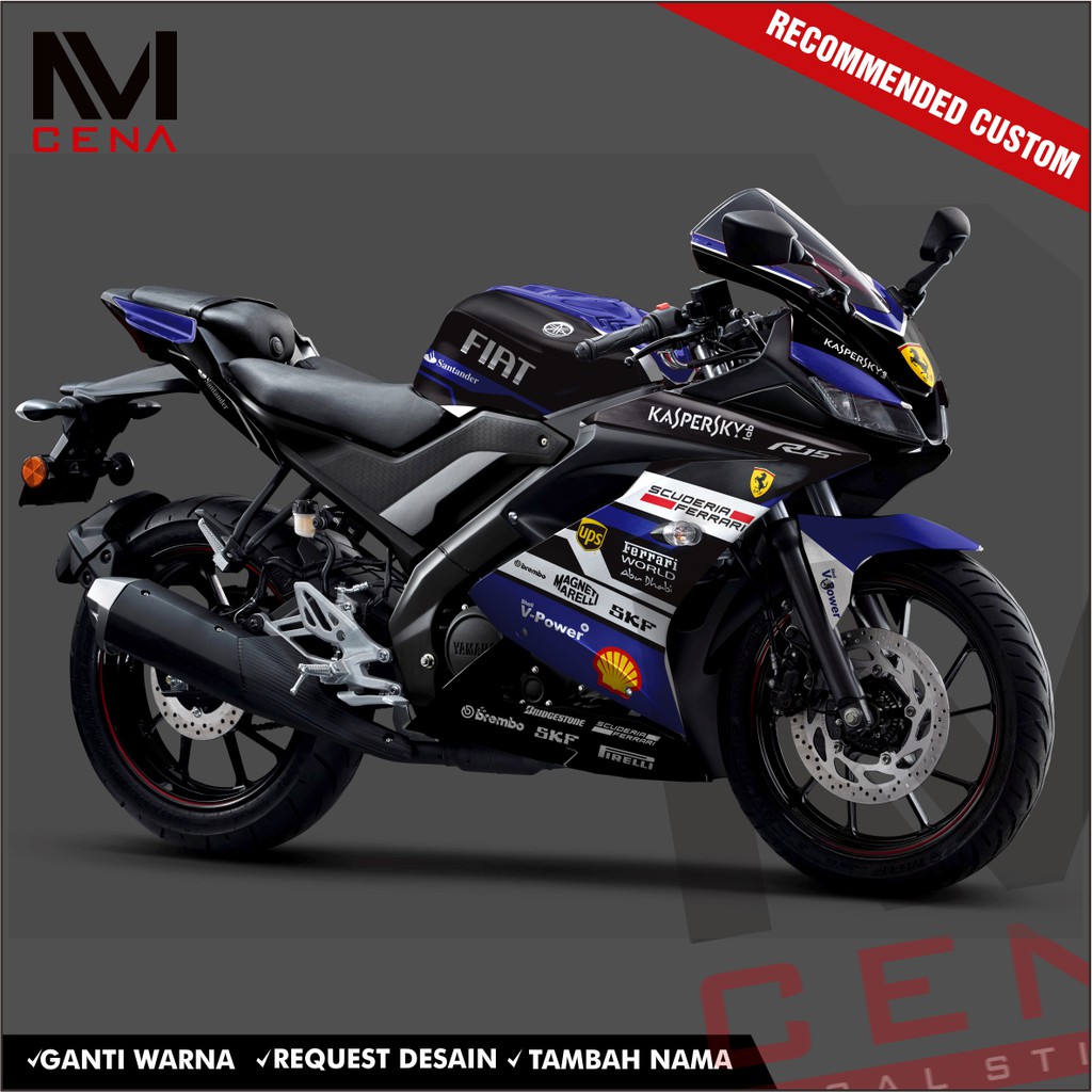 Jual Decal Sticker Stiker Yamaha R15 v3 Fullbody, sticker R15, Decal ...