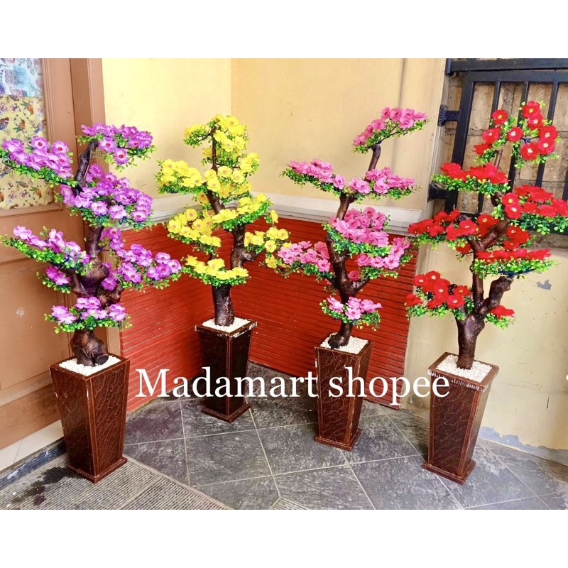 Jual Pohon bunga hawai jumbo dengan pot jumbo Artifisial dekorasi ...