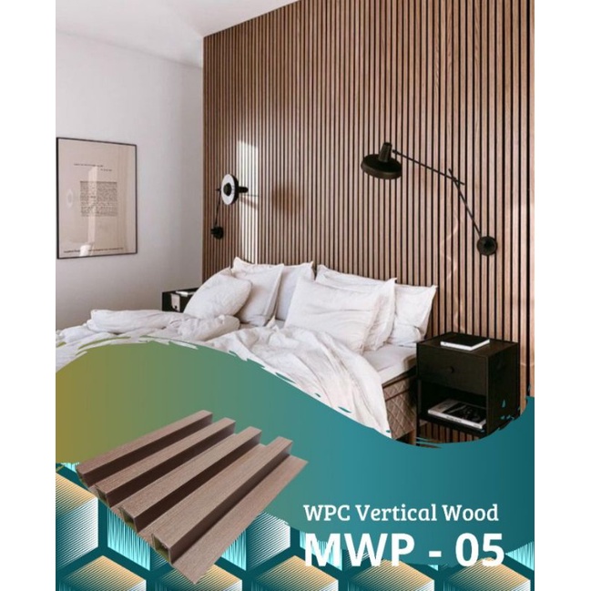 Jual partisi dinding wall panel WPC-05 hiasan kafe, kantor, apartemen ...