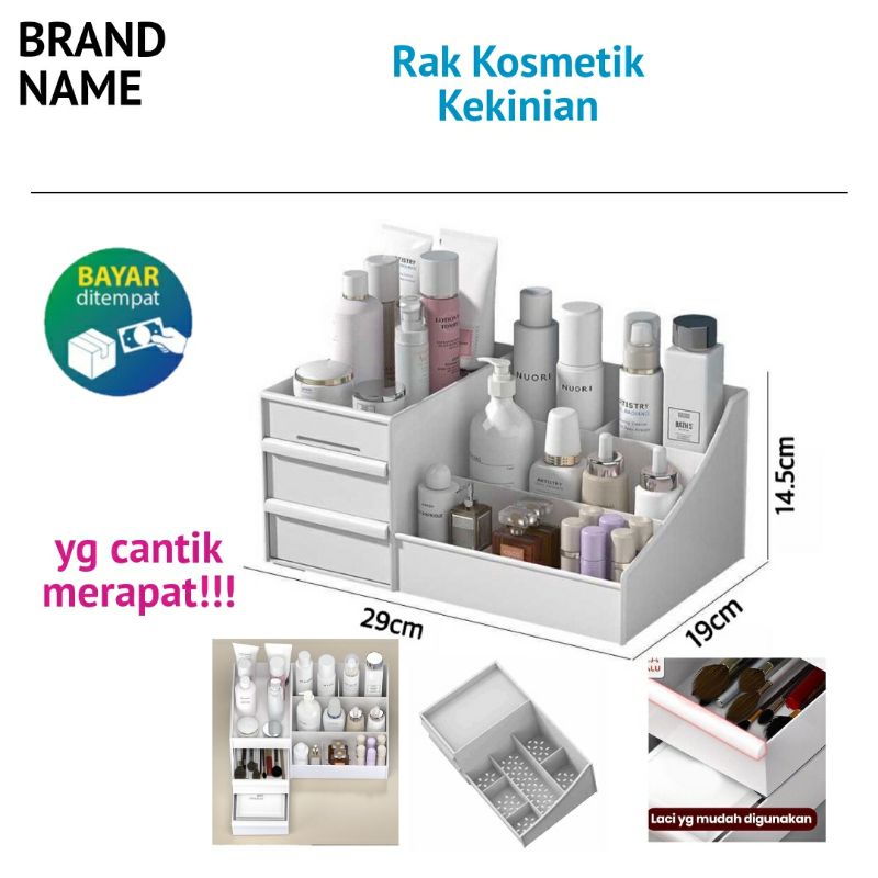 Jual Rak Komestik Storage Organizer Tempat Make up Box Laci Mini Kotak ...