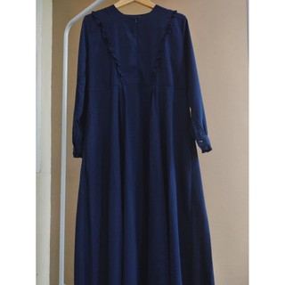 Jual Princess dress/Gamis muslim/ Biru dongker atau warna lain | Shopee ...