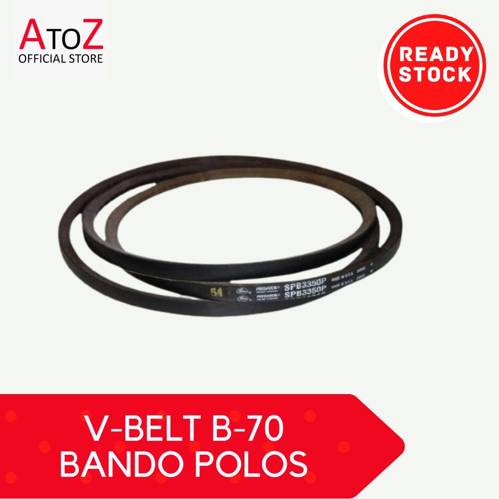 Jual VanBelt V Belt Fan Belt V-BELT B-70 BANDO POLOS - VAN BELT B-70 BANDO POLOS | Shopee Indonesia