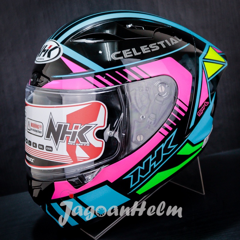 Jual NHK HELM GPR TECH STREET MAGI | BLACK BLUE GLOSSY | GP R TECH ...