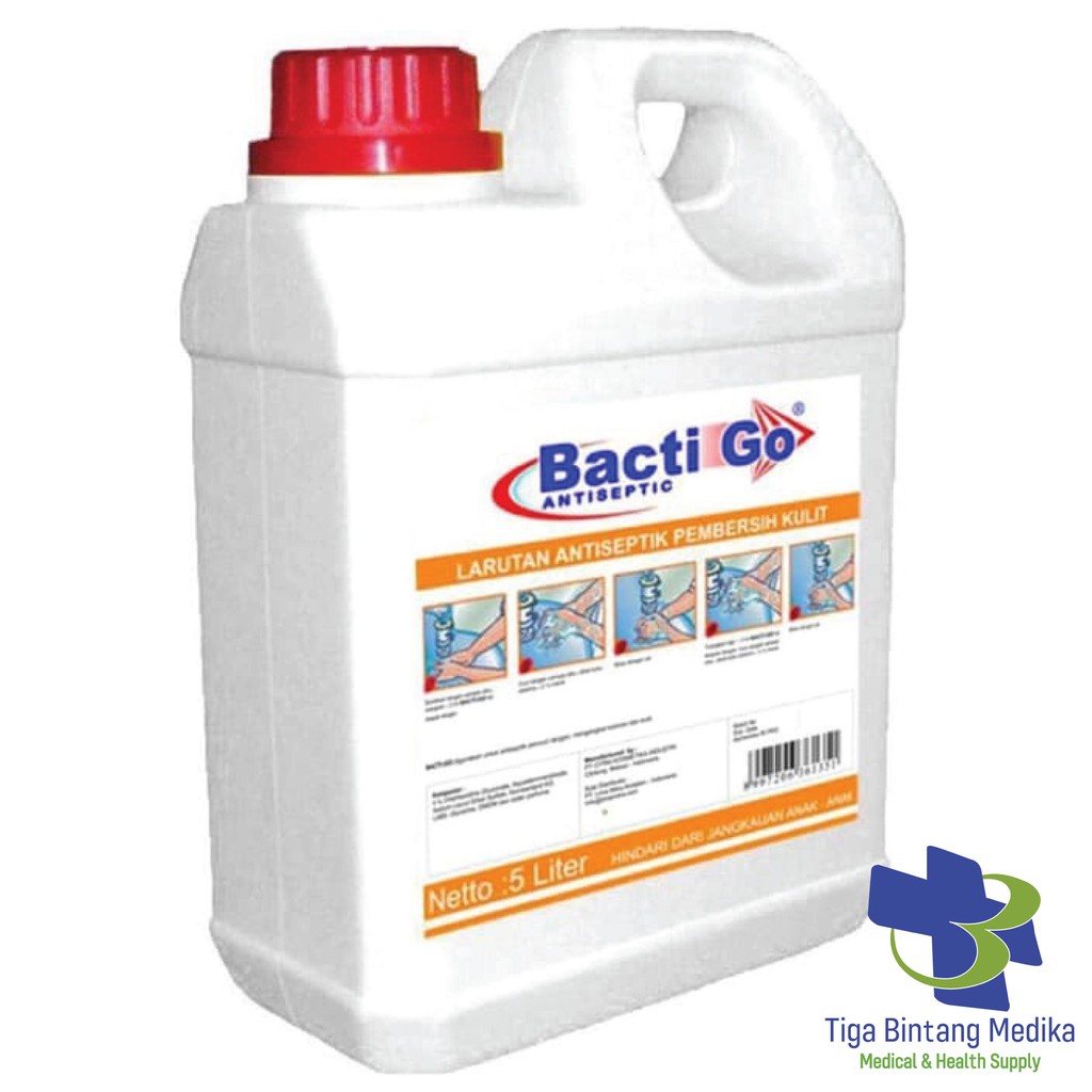 Jual BACTI GO Hand Sanitizer Hand rub antiseptic 5L | Shopee Indonesia