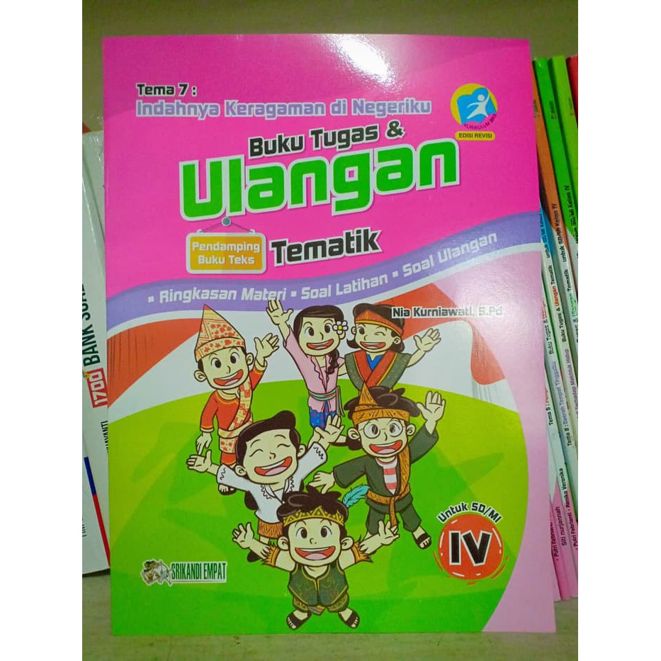 Jual Buku Tugas Ulangan Tematik Sd Kelas 4 Tema 7 Indahnya Keragaman