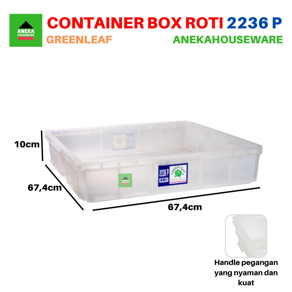 Jual Container Box Roti 2236 P Green Leaf | Shopee Indonesia