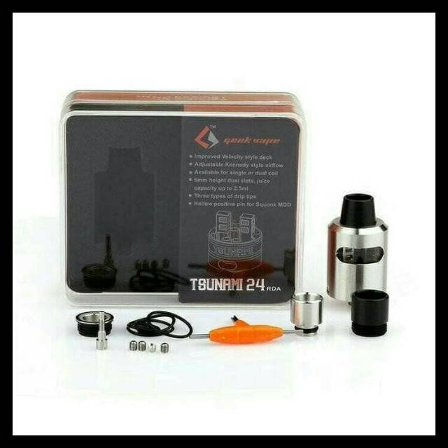 Jual TABUNG TANK VAPOOR VAPEE SMOKE RDA TSUNAMI 24mm | Shopee Indonesia