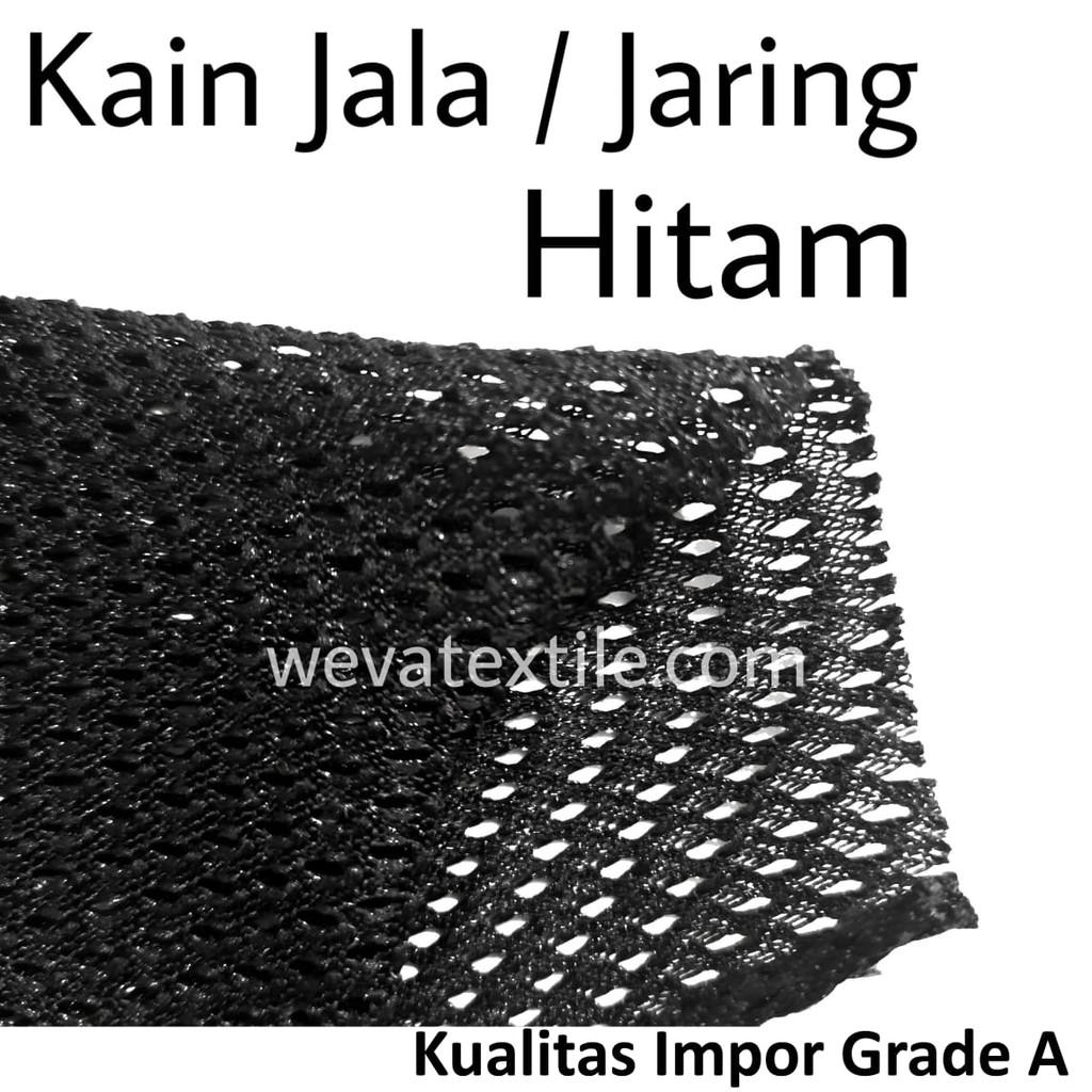 Jual Bahan Kain Jala Kain Mesh Jaring Dalaman Jaket Hitam Indonesia ...