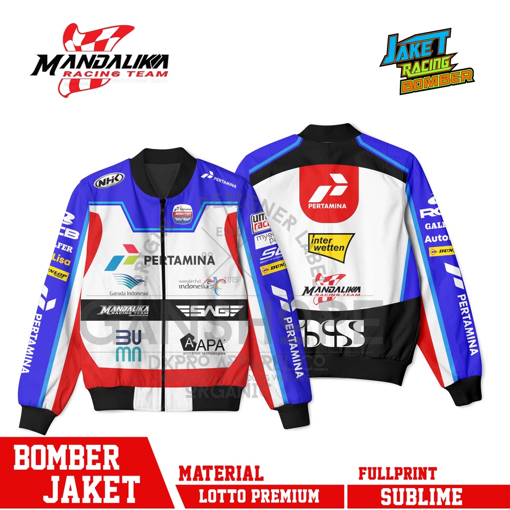 Jual JAKET BOMBER SPORT RACING MOTOGP MANDALIKA SAG | Shopee Indonesia
