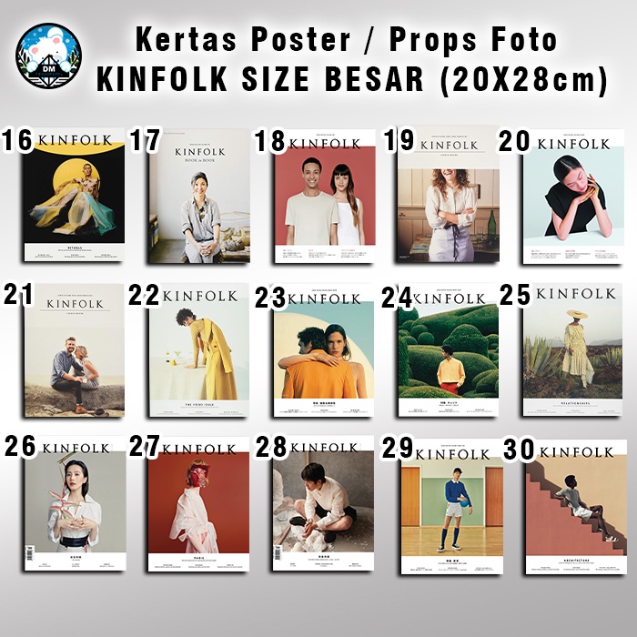Jual Kertas Poster / Props Foto KINFOLK Cover Magazine Keperluan ...