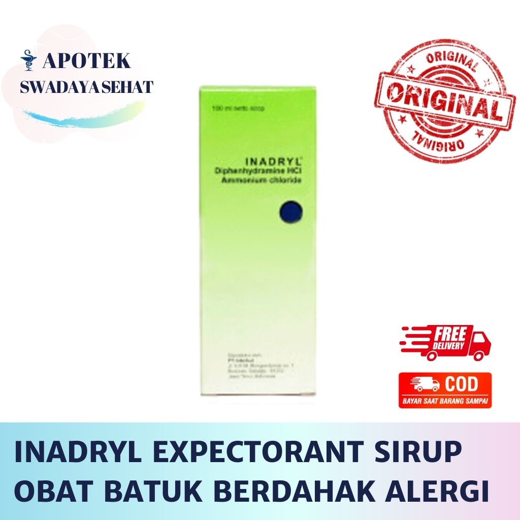 Jual Inadryl Expectoran Sirup 100 ML Obat Batuk Berdahak Alergi ...
