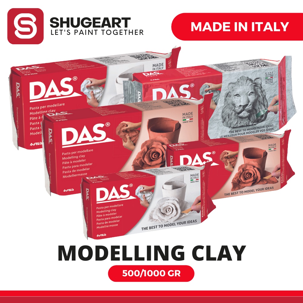 Jual DAS Modelling Air Drying Clay 500gr / 1000gr - White / Stone ...