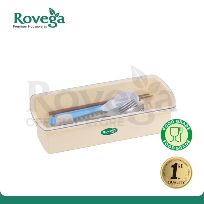 Rovega Kotak Sendok Premium Cutlery Box CHS-1018 (Food Grade) | Shopee ...
