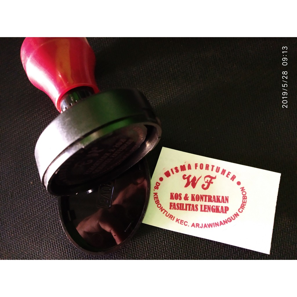 Jual Stempel OVAL Otomatis / Stempel Flash / Stempel Warna / Free ...
