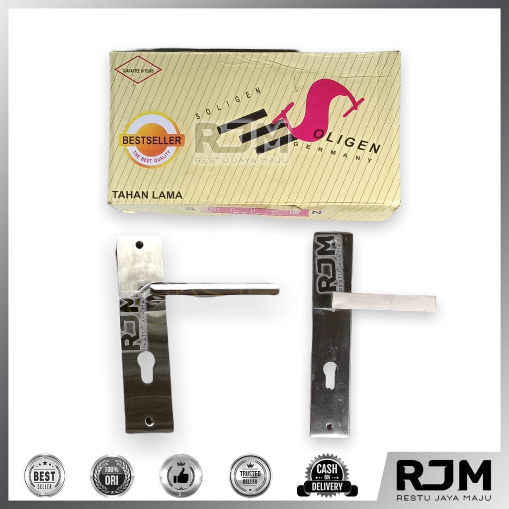 Jual SOLIGEN Gagang Handle Pegangan Kunci Pintu Rumah Door Set ...