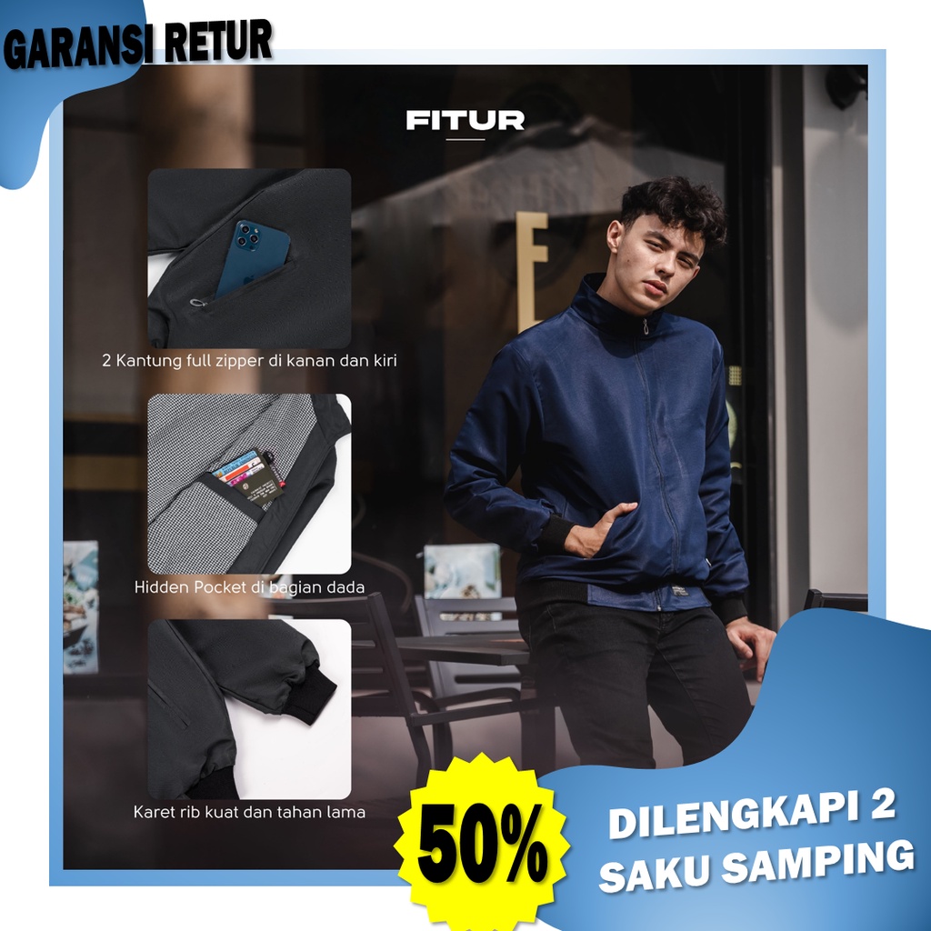 Jual Jaket Harrington Outdoor Waterproof Motor Olahraga Touring Running ...